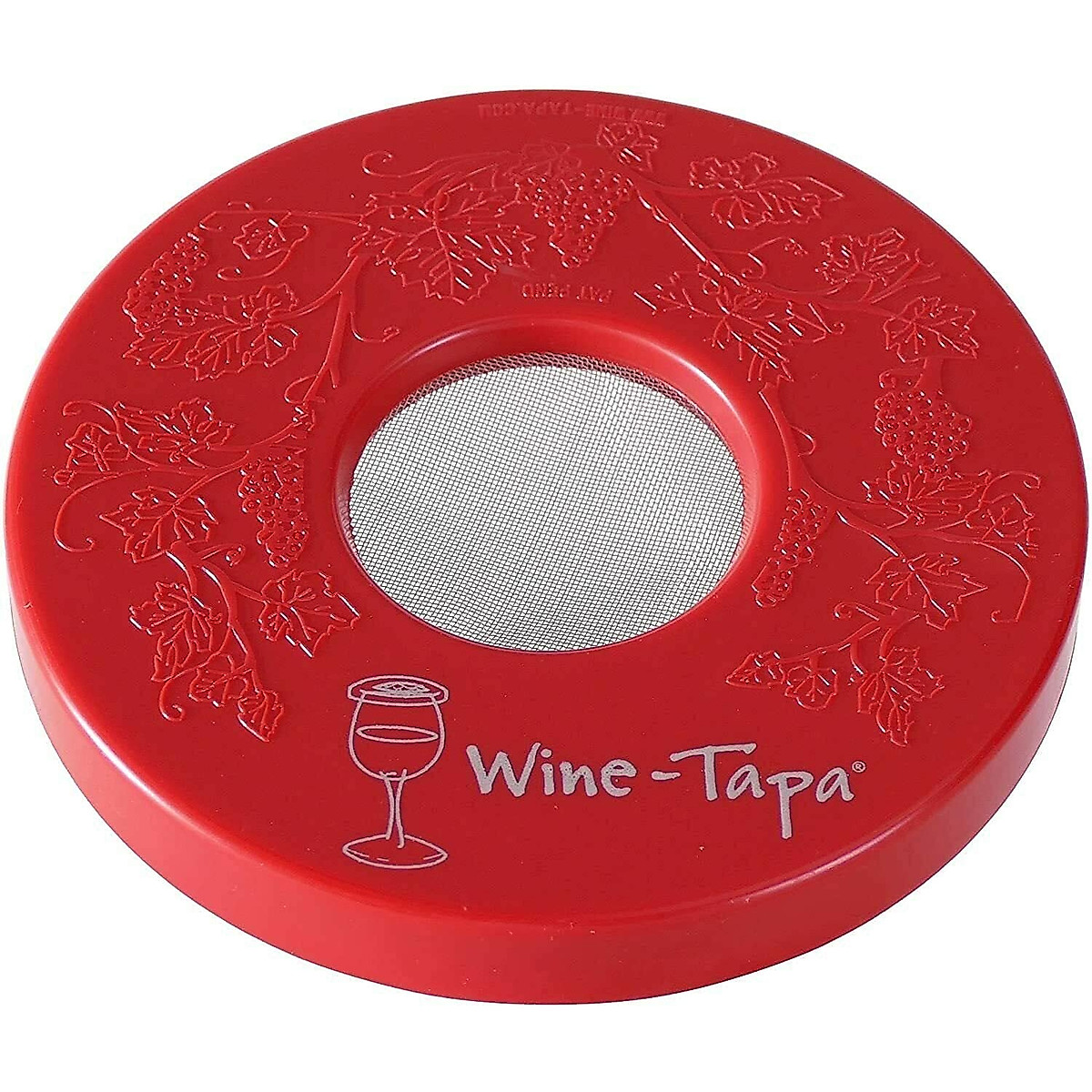 Wine Tapa Drinking Glass Covers-Keep Bugs Away from Wine Glasses Outdoors-Use as Cover for Coffee Mugs, Soda Cans, and Drinking Glasses, Set of 4 No Spill Drink Covers (Morning Glory)