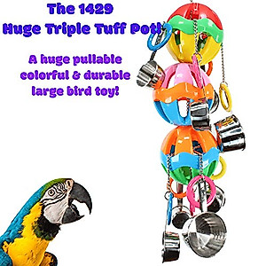Bonka Bird Toys 1429 Huge Triple Tuff Pot Bird Toy