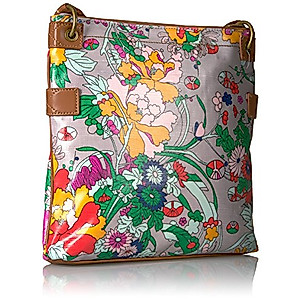 Sakroots Flat Crossbody, lilac flower power