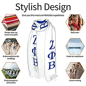1920 Sorority Gifts Paraphernalia For Women Fall Winter Cashmere Feel Scarf Large Long Shawl Wrap Soft Warm Big Scarves