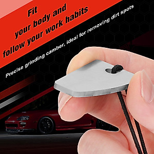 Shark Blade Carbide Scrapper Denibbing Tool, Paint Run Removal Tool, Denibbing File for Car Paint Repai Without Respraying, Replacement for mirka Shark Blade