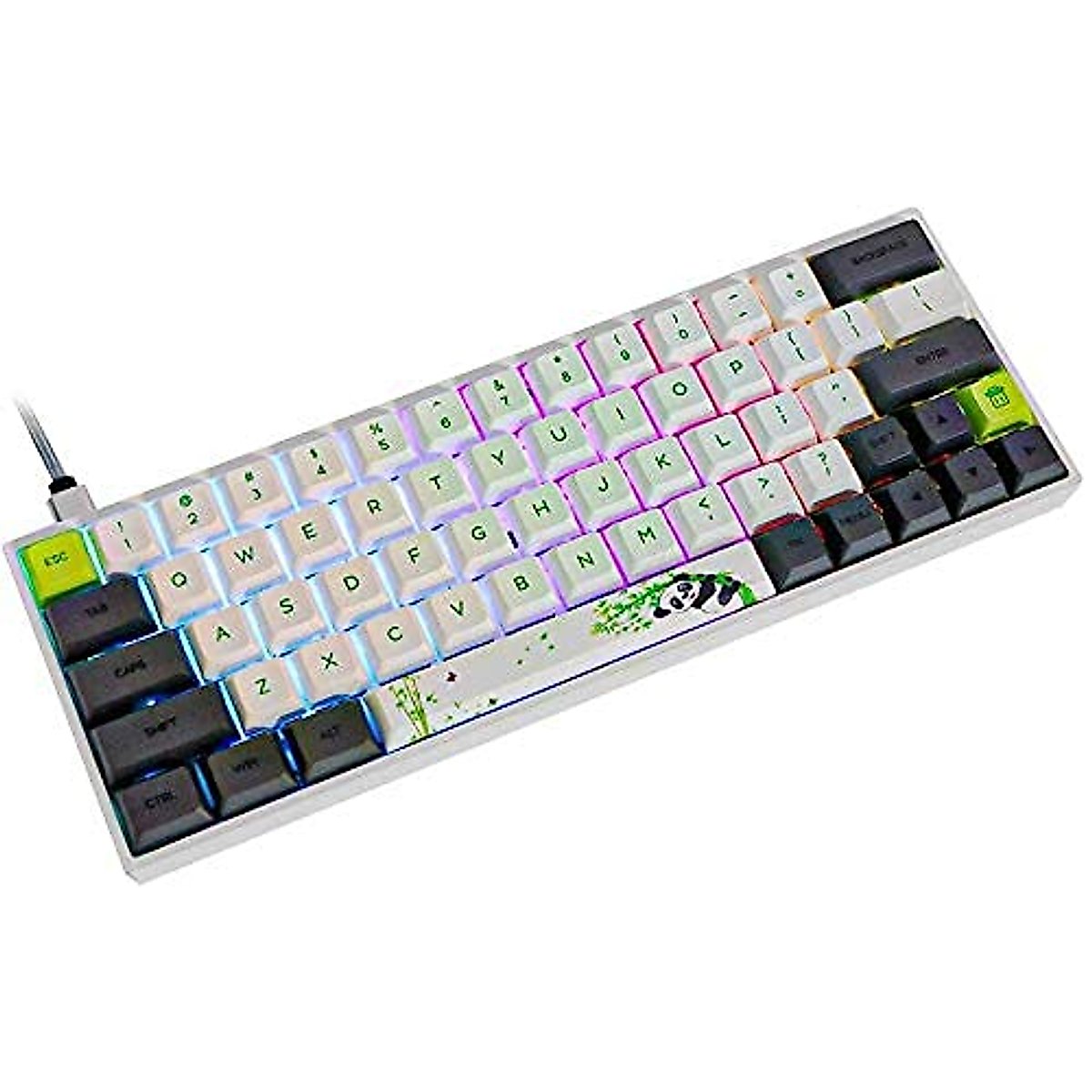 SKYLOONG Customized SK68S 68 Keys Mechanical Gaming Keyboard NKRO Type-C RGB Backlight PBT Keycaps Gateron Mechanical Switch Keyboard(Hot Swappable Red Switch)