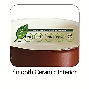 Tramontina 80110/048DS Style Ceramica 01 Covered Sauce Pan, 1.5-Quart, Metallic Copper