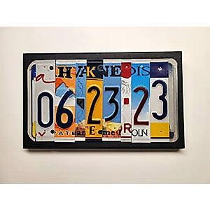Jersey Plate Art - 10 year anniversary gift, unique birthday gift, license plate sign