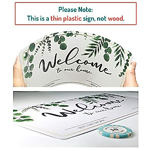 Fun-Plus WiFi Password Sign for Home, 12″x6″ PVC Plastic Wall Decoration Hanging Sign, High Precision Printing, Water and Humidity Proof, WiFi Sign, Guest Room Decor, Guest Room Essentials, WiF