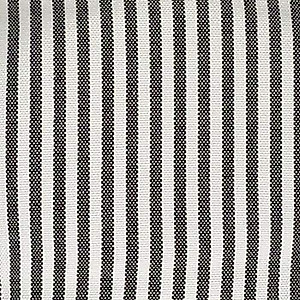 Sweet Home Collection Chair Cushion Memory Foam Pads Tufted Slip Non Skid Rubber Back U-Shaped 17" x 16" Seat Cover, Pinstripe Charcoal 4 Count