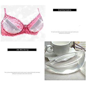 Conolu Clear Silicone Bra Inserts - Triangle Gel Breast Inserts Enhancers Waterproof Push Up Pads Bra for Bikini Swimsuit