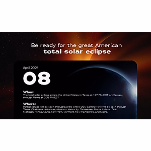 Lunt Solar Systems 50-Pack Premium Solar Eclipse Glasses ISO Certified Eclipse Glasses 2024 for Direct Sun Viewing -Approved 2024 Solar Eclipse Glasses