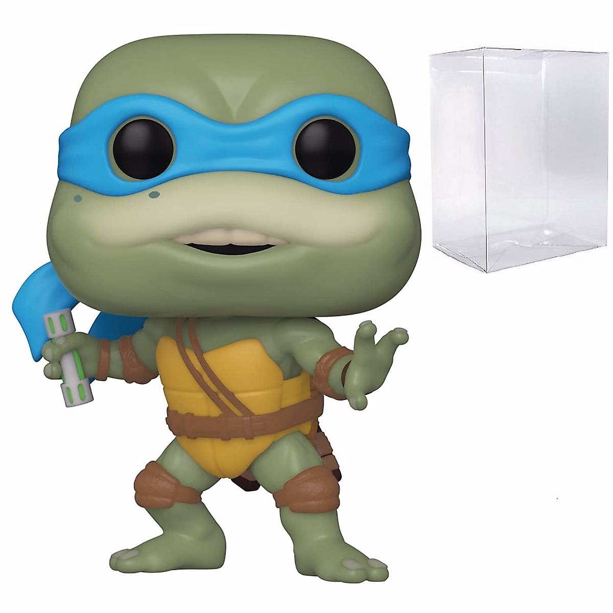 POP Teenage Mutant Ninja Turtles II: Secret of The Ooze - Leonardo Funko Vinyl Figure (Bundled with Compatible Box Protector Case), Multicolored, 3.75 inches