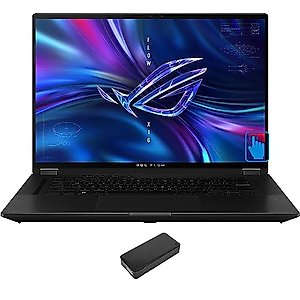 ASUS ROG Flow X16 GV601 Gaming & Entertainment Laptop (AMD Ryzen 9 6900HS 8-Core, 64GB DDR5 4800MHz RAM, 2TB PCIe SSD, GeForce RTX 3060, 16.0" 165Hz Touch Win 11 Pro) with DV4K Dock