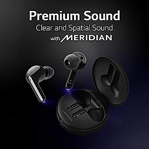 LG Electronics Tone Free FN7 Bluetooth Wireless Earbuds, Black (Renewed)