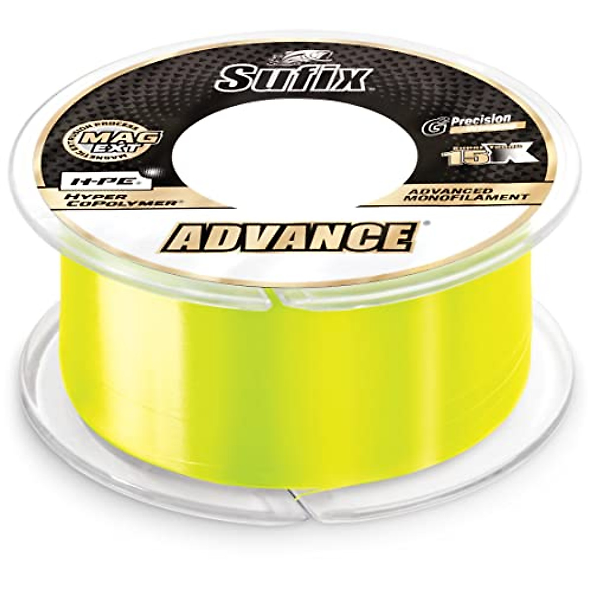 Sufix Advance Monofilament 17 lb Neon Lime - 330 Yds