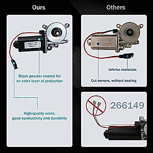 rv Power Awning Universal Replacement Motor 373566, Compatible with solera Power Awnings, with Single 2-Way Connector, 12-Volt DC 75-RPM, Strong and Durable