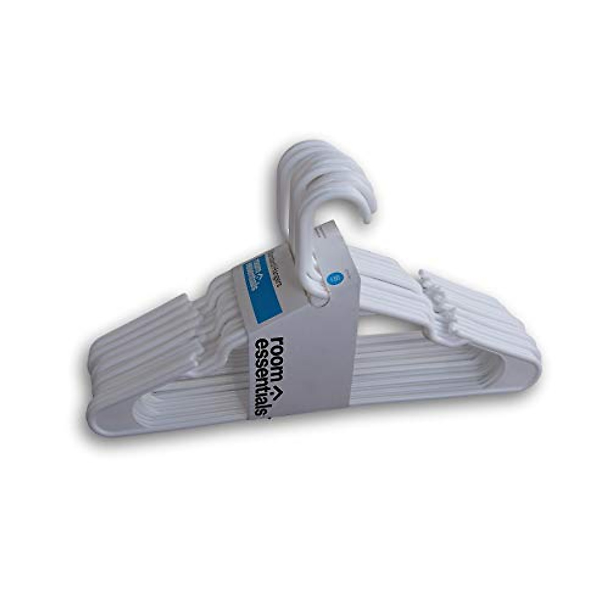 Room Essentials Plastic Adult Hangers - White - 18-Count