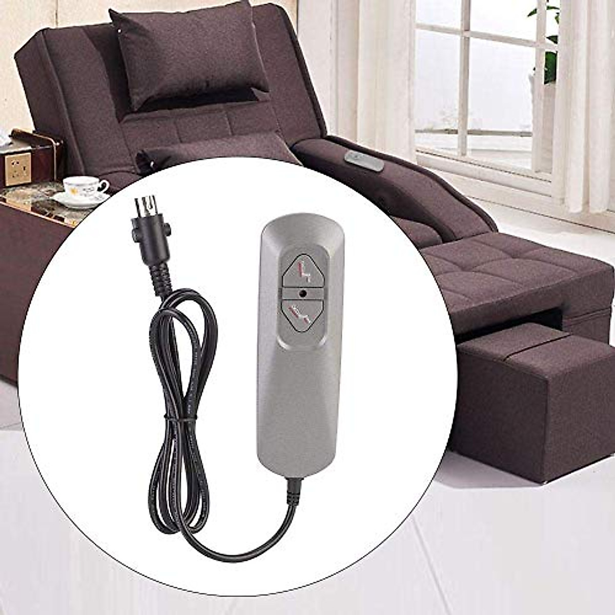 Electric Recliner Controller Double Button, Chair Lift/Electric Sofa Manual Controller, Sofa Recliner Adjustment Remote Control Power Supply 5V