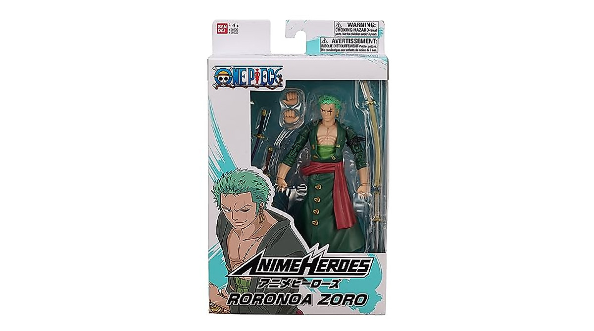 BANDAI One Piece Zoro Action Figure - Articulated & Detailed