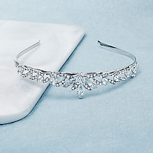 Goledwedy Rhinestone Bridal Tiara for wedding Birthday Crown Princess Tiaras and Crowns for Women