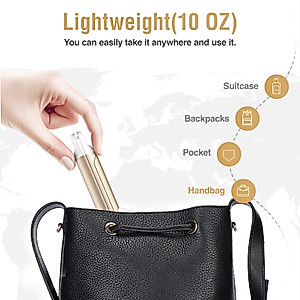 FURIDEN Lite Travel Curling Iron, Dual Voltage Curling Iron 1 inch, Lightweight and Dual Voltage(100-240V), Allows You to Use it Anywhere in The World, Straightening or Curling