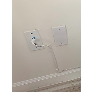 Jadaol 200Pcs 8mm Cable Clips with Nails, Flat Ethernet Cable Wall Clips, LAN Network Cable Tacks, Coax & Speaker Wire Clips, Internet Patch Cord Clips for Cat5/Cat5e/Cat6/Cat6a/Cat7/Cat8 RJ45 Cable