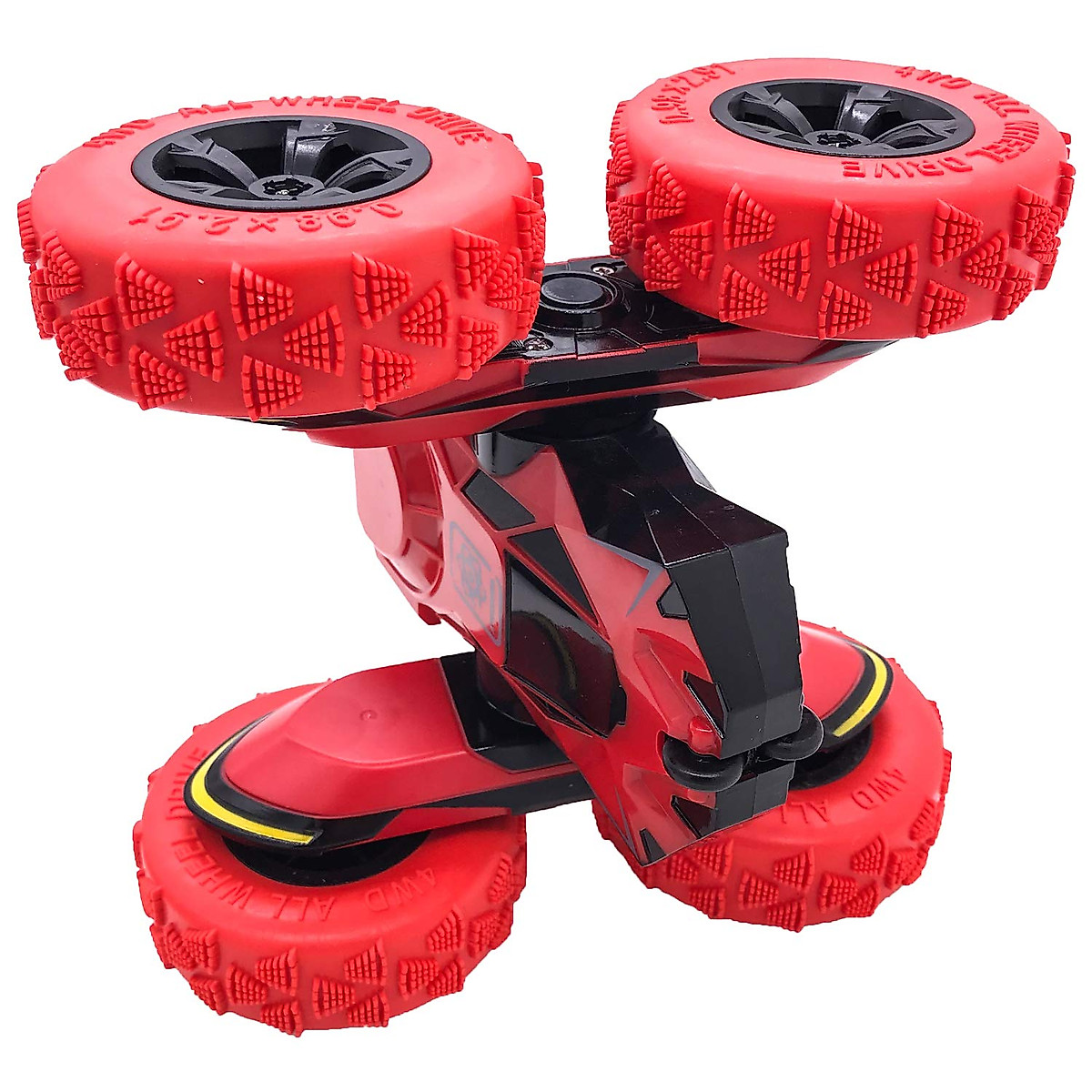 Threeking RC Stunt Car Remote Control Cars Toy Double-Sided Driving 360-degree Flips Rotating Cars Toys for Kids Boys Girls Ages 6+,Red