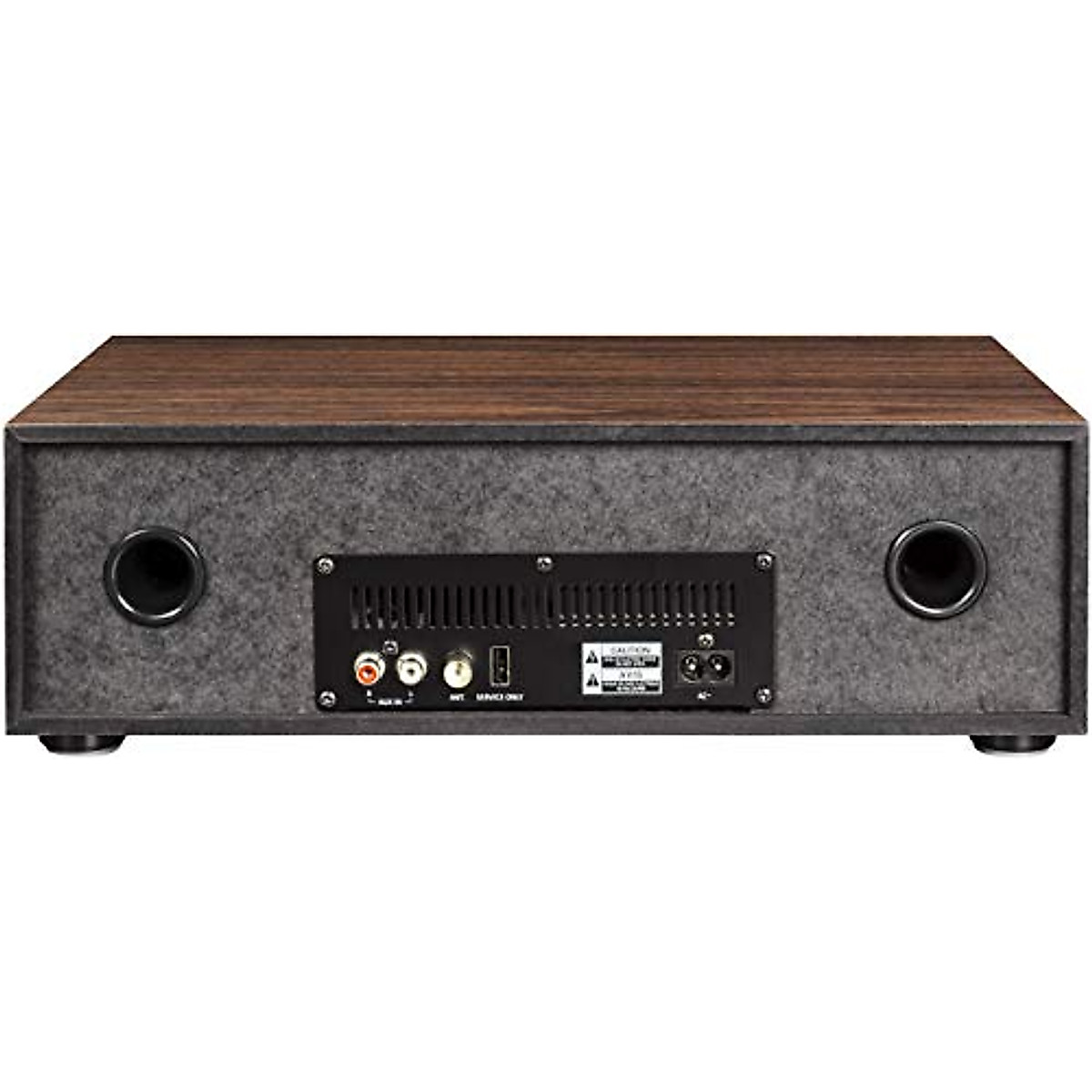 Crosley CR3501A-WA Fleetwood Bluetooth FM Clock Radio and CD Player, Walnut