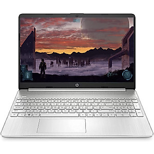 HP 2022 15'' FHD IPS Laptop, Windows 11, AMD Athlon Processor Up to 3.1GHz, 4GB RAM, 128GB SSD, HDMI, Super-Fast WiFi, Dale Silver (Renewed) (Dale Silver)