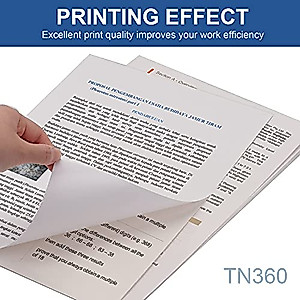 JUL 2-Pack Black TN-360 Toner Cartridge Compatible Replacement for Brother DCP-7030 7040 7045N HL-2120 2125 2150 2170 MFC-7040 7320 7345DN 7440 7440N 7840 7840W Printer, Page Yield Up To 5,600 Pages
