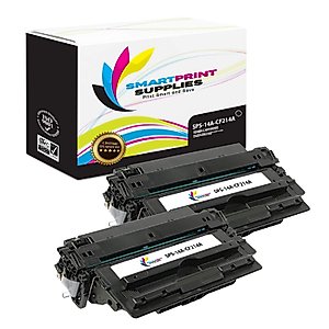 Smart Print Supplies Compatible 14A CF214A Black Toner Cartridge Replacement for HP Laserjet Enterprise 700 M712 M725 Printers (10,000 Pages) - 2 Pack