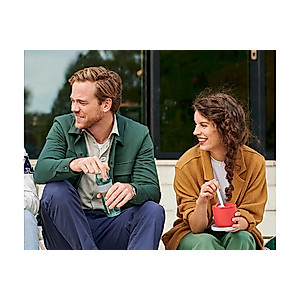 Mepal, Snack Pot Large with Airtight Lid for Fruit or Popcorn, Portable, BPA Free, White, Holds 15 oz, 1 Count