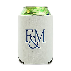 Franklin & Marshall College Secondary Logo Can Cooler - Drink Sleeve Hugger Collapsible Insulator - Beverage Insulated Holder