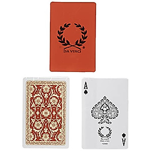 DA VINCI Venezia, Italian 100% Plastic Playing Cards, 2-Deck Set, Bridge Size Regular Index