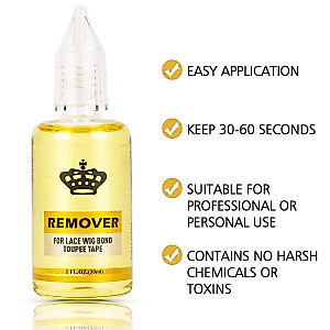 Tape in Extension Remover - Fast Acting Hair Extensions Remover Wig Glue Remover, Tape in Hair Extensions Adhesive Remover, Removes Hair Glue, Wig Tape, Double Sided Extension Tape (one Bottle)