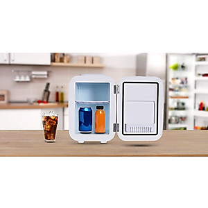 Mica Beauty Mini Skincare Refrigerator Thermo-Electric Cooler & Warmer - Bedroom, Dorm, Office, Small Refrigerator, Cooler for Desktop and Travel