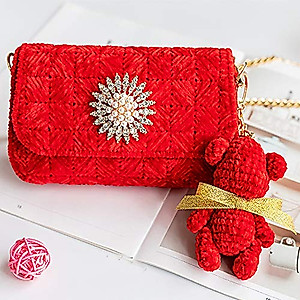 Green Velvet Chenille Yarn DIY Winter Sweater Scarf Gloves Yarn Fluffy Soft Warm Yarn Accessory Yarn Knitting Materials 200g