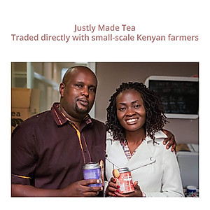 JusTea LITTLE BERRY HIBISCUS | Loose Leaf Herbal Tea | Tin with Hand Carved Tea Spoon | 40+ Cups (3.2oz) | Caffeine Free | Award-Winning | Fair Trade | Non-GMO