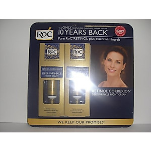 RoC-Set of two-Retionol Correxion - DEEP WRINKLE NIGHT CREAM-vISIBLY REDUCES EXPRESSION LINES AND DEEP WRINKLES 1.0 FL OZ