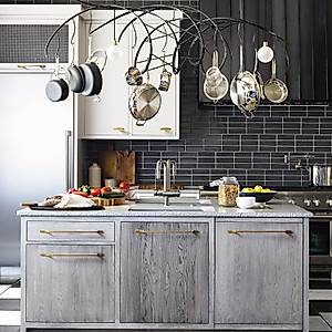 Goo-Ki 6 Pack Oval Antique Brass Drawer Knobs