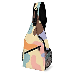 Jooley Sling Bag for Women Men Travel Hiking Daypack Crossbody Sling Backpack with Adjustable Strap Travel Sport Chest Bag (Military Green)