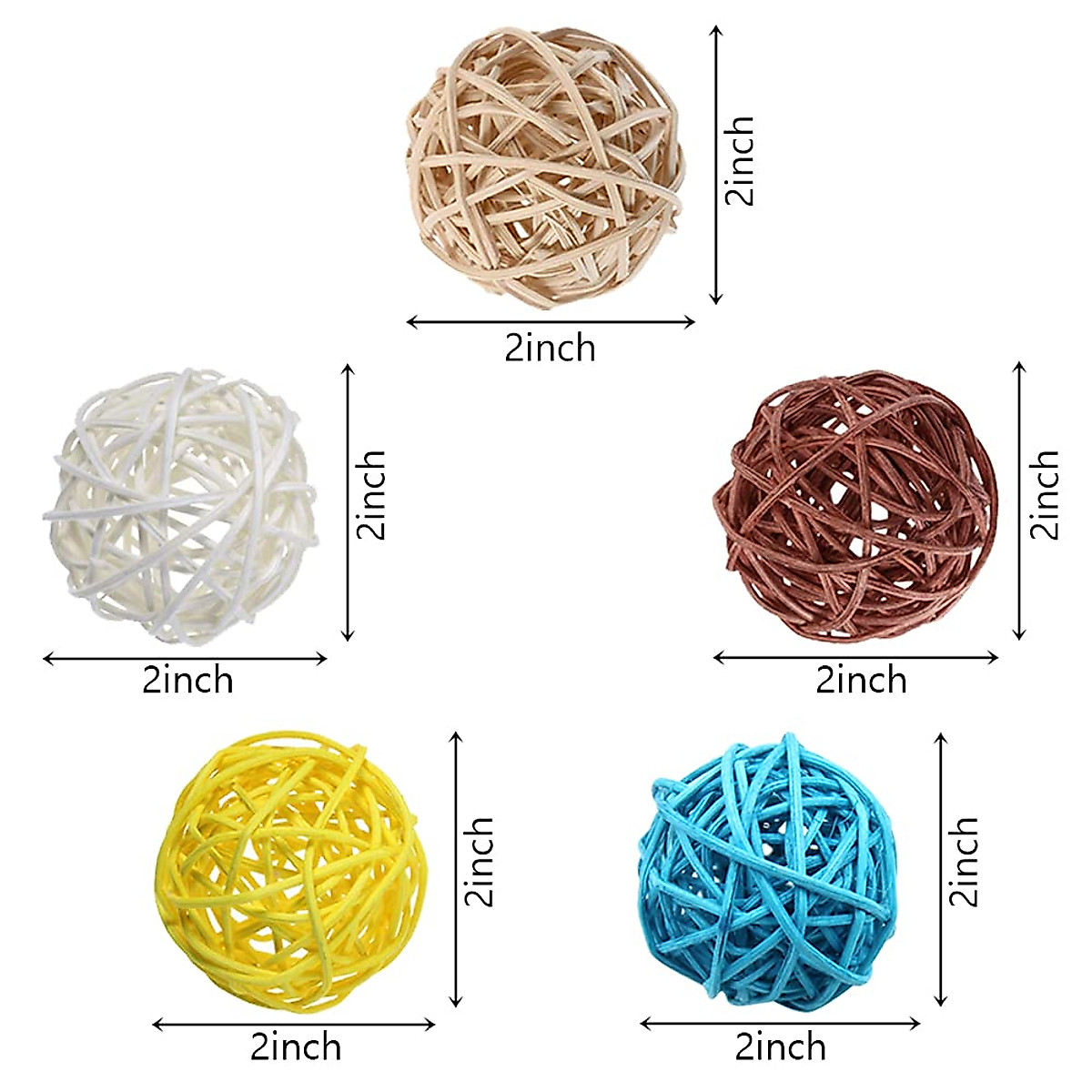 Orbs Vase Fillers for Independence Memorial Day Home Garden Party Decor(2 Inch) Automotive Spark Plugs_AB