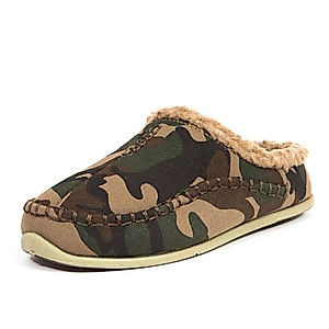Deer Stags Men's Nordic Slipper, Camouflage, 13 Wide