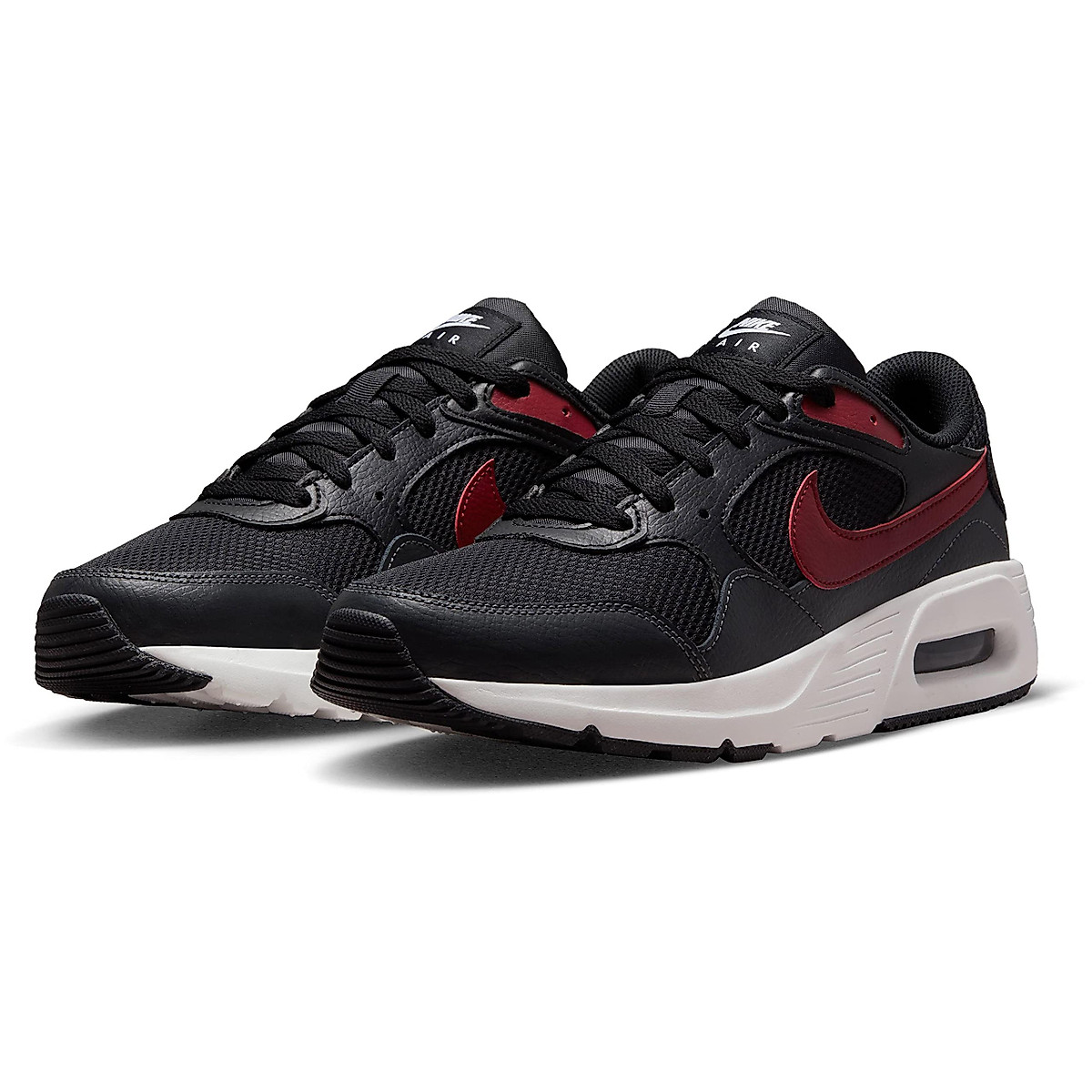 Nike Men's Air Max SC Running Shoes, Black/Team Red-Anthracite, 9 M US