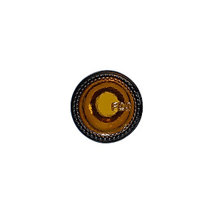 (Pack of 108) 1 oz. Amber Boston Round with Black Glass Dropper
