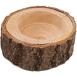 Yikko Tea Light Candle Holders, Personalized Wooden Votive Tealight Holder for Wedding Centerpieces for Table, Halloween |Christmas Party |Valentine's Day |Home Decoration - 12pcs (2.36Wx0.98H)