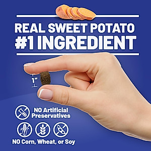 Dave's Pet Food Sweet Potato & Pumpkin Dog Treats for Sensitive Stomachs, Semi-Moist Soft & Digestive Friendly, Made in USA, Senior, Small & Large Dogs, Gut Health (1 Pack)