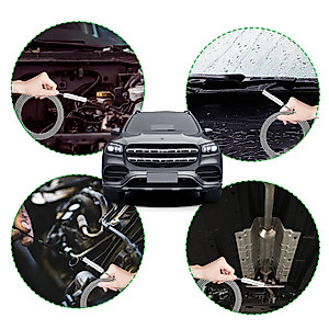 Kewucn 59 Inch Long Wire Brush, Car Sunroof Drain Cleaning Tool, Flexible Nylon Cleaner for Cleaning Straw, Feeding Tube, Sink, Refrigerator Drain, Universal Slim Hose Pipe Brush