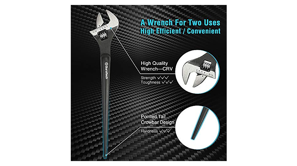 DURATECH Adjustable Spud Wrench Set - 3-Piece