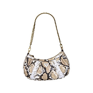 GUESS Mariana Top Zip Shoulder Bag Natural Python One Size