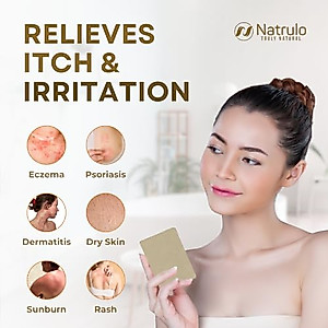 Cactus Honey & Oats Goat's Milk Soap Bar 4 oz – Natural Bar Soap for Women, Men, Kids, Itchy Skin, Eczema, Psoriasis, Rash, Sunburn Skincare – Calming Colloidal Oatmeal Face Cleanser & Body Wash