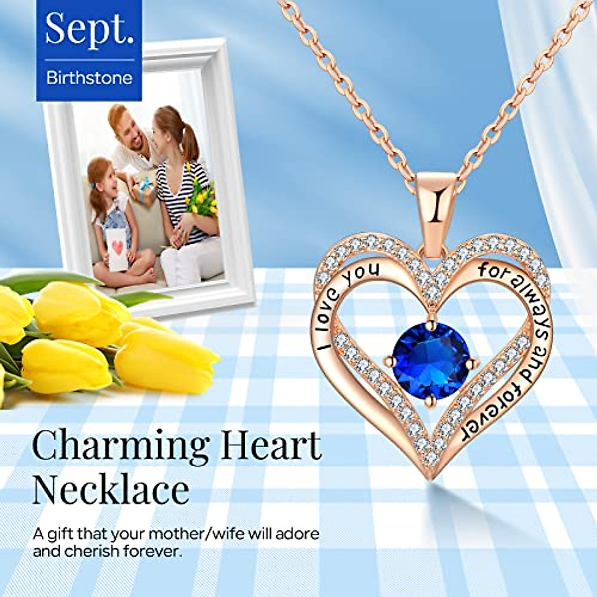 925 Sterling Silver Diamond Jewelry for Women Romatic Birthday Gifts for Wife Romatic Gifts for Girlfriend Romatic Gifts for Her Romatic Gifts for Womens Romatic Gifts for Wives Anniversary Mothers Day Birthday Christmas Valentines Sep