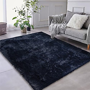 COZYLOOM 8x10 Area Rugs for Bedroom Plush Rug Fuzzy Rug Living Room Rugs Non-Slip Rug for Living Room Bedroom Dining Room Office